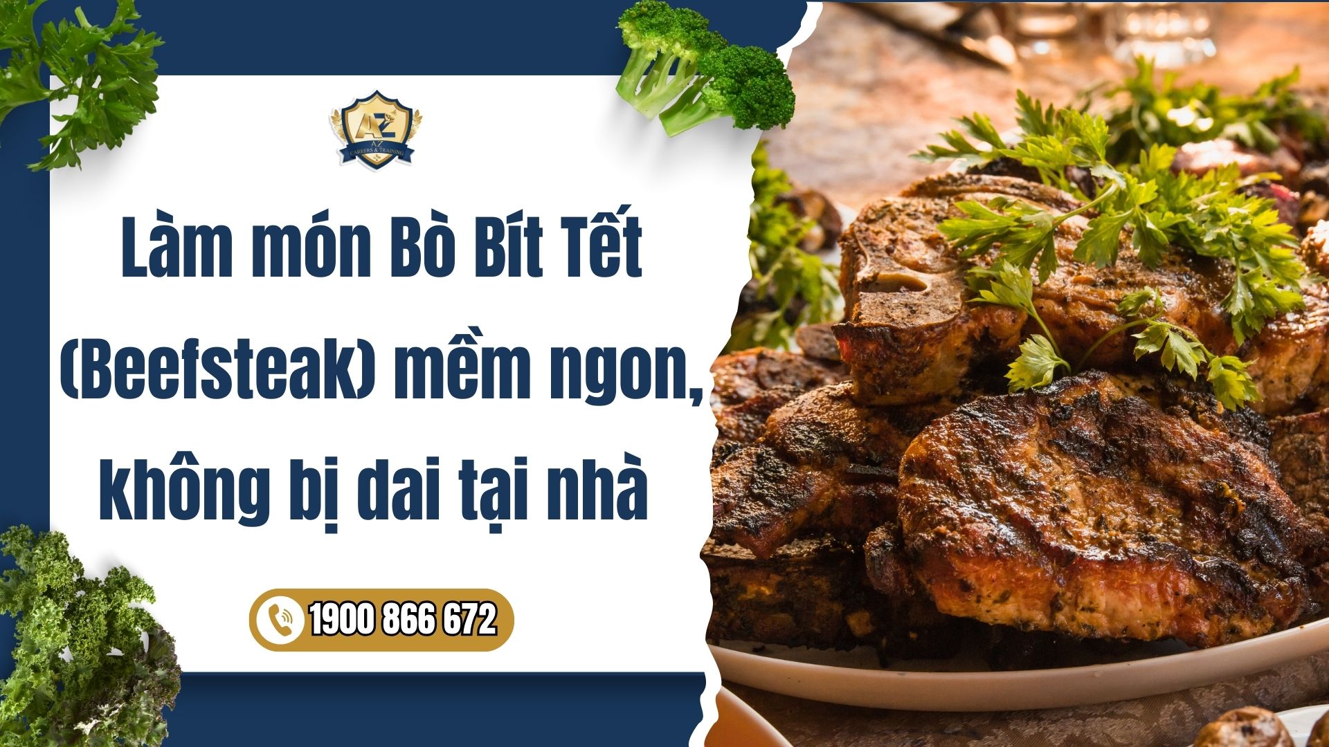 Làm món Bò Bít Tết (Beefsteak) mềm ngon, không bị dai tại nhà